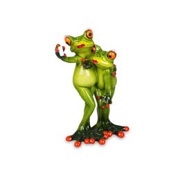 formano Sammelfigur formano lustige Frösche Figur Froschpaar Selfie Poly 16 cm