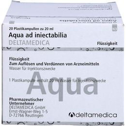 Aqua Ad iniectabilia Plastik 20X20 ml