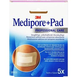 MEDIPORE+Pad steriler Wundverband 3562NP 5x7,2 cm 5 St