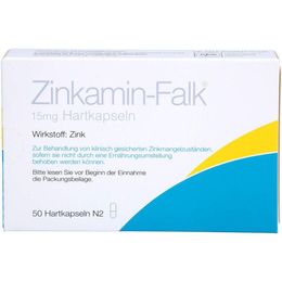 Zinkamin Falk 15 mg Hartkapseln 50 St