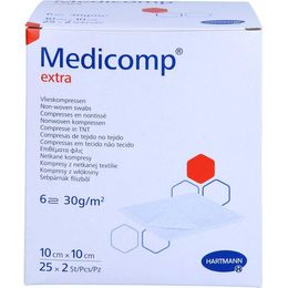 Paul Hartmann AG Medicomp extra Vlieskomp.steril 10x10 cm 6fach 25X2 St