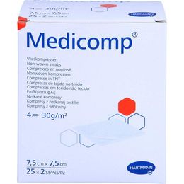 Paul Hartmann AG Medicomp Vlieskomp.steril 7,5x7,5 cm 4fach 25X2 St