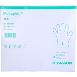 B.Braun Manuplast Einmal Handschuhe Pe Gr.L 100 St
