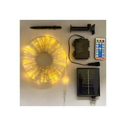 Kleelein LED-Lichterkette Solar Lichterschlauch 125L