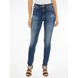 Calvin Klein Jeans Skinny-fit-Jeans HIGH RISE SKINNY im 5-Pocket-Style, blau