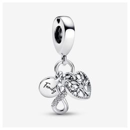 Pandora Charm-Einhänger 792201C01 Charm-Anhänger Damen Family Infinity Triple Sterling-Silber