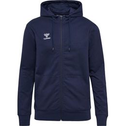 Hummel Athletic Zip-Up Hoodie 'GO 2.0' male Blue size 4XL