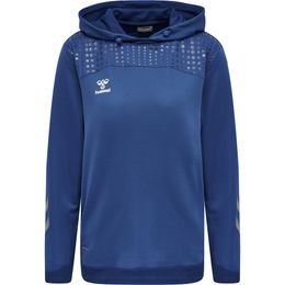 Hummel Sportsweatshirt 'Poly' Damen Gr&ouml;&szlig;e S kobaltblau / rauchgrau / wei&szlig;