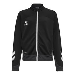 Hummel Sportsweatjacke 'Lead Poly' Jungen Gr&ouml;&szlig;e 140 schwarz / wei&szlig;