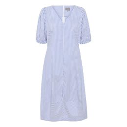 Culture Kleid 'Abigail' Damen Größe 42 rauchblau / weiß Winterkleid