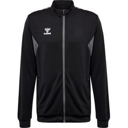 Hummel Sportsweatjacke 'Authentic' Herren Gr&ouml;&szlig;e S grau / schwarz / wei&szlig;