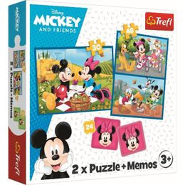 Trefl 2 in 1 Puzzles + Memo Mickey Mouse