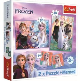 Trefl 2 in 1 Puzzles + Memo Disney Frozen 2