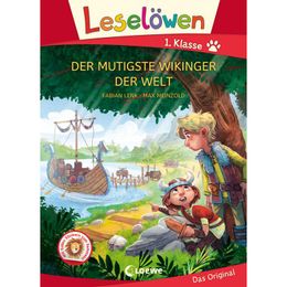 Loewe Verlag Leselöwen 1. Klasse - Der mutigste Wikinger der Welt (Großbuchstabenausgabe) - Fabian Lenk, Gebunden