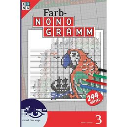 Rätselbuch Farb Nonogramm 3 - Conceptis Puzzles, Kartoniert (TB)