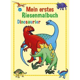 arena Mein erstes Riesenmalbuch, Dinosaurier - Brigitta Nicolas, Kartoniert (TB)