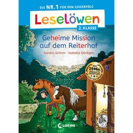 Loewe Verlag Leselöwen 2. Klasse - Geheime Mission auf dem Reiterhof - Sandra Grimm, Gebunden