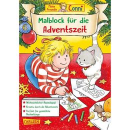 Conni Gelbe Reihe (Beschäftigungsbuch): Mein Malblock für die Adventszeit - Hanna Sörensen, Kartoniert (TB)