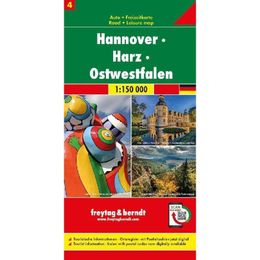 Hannover - Harz - Ostwestfalen, Autokarte 1:150.000, Blatt 4, Karte (im Sinne von Landkarte)