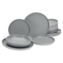 Creatable Tellerset 12-tlg Uno grau