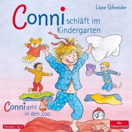 Silberfisch Conni schläft im Kindergarten / Conni geht in den Zoo (Meine Freundin Conni - ab 3),1 Audio-CD - Liane Schneider (Hörbuch)