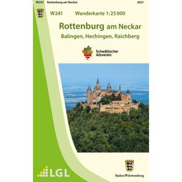 W241 Wanderkarte 1:25 000 Rottenburg am Neckar, Karte (im Sinne von Landkarte)