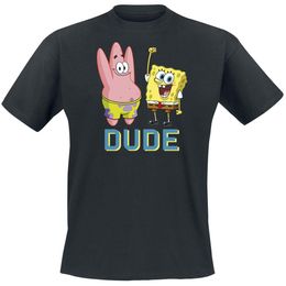 Spongebob Schwammkopf Patrick und Spongebob - Dude T-Shirt schwarz in M