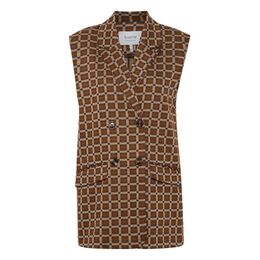 B.Young Weste 'Byrowan' Damen Gr&ouml;&szlig;e S beige / braun