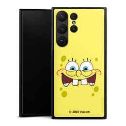 DeinDesign Galaxy S23 Ultra Handy Silikon H&uuml;lle Case schwarz Handyh&uuml;lle Official Licensed Product Spongebob Kindheit