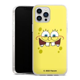 DeinDesign iPhone 13 Pro Max Handy Silikon H&uuml;lle Case transparent Handyh&uuml;lle Official Licensed Product Spongebob Kindheit Silikon Case