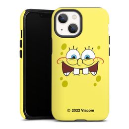 DeinDesign iPhone 13 Mini Handy Panzer Handyh&uuml;lle robuste Outdoor H&uuml;lle Schutzh&uuml;lle matt Official Licensed Product Kindheit Spongebob Tough Case