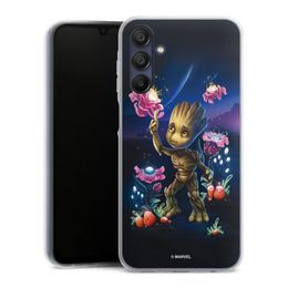 DeinDesign Galaxy A15 Handy Silikon H&uuml;lle Case transparent Handyh&uuml;lle Baby Groot Marvel Guardians Of The Galaxy Silikon Case