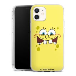 DeinDesign iPhone 12 Handy Silikon H&uuml;lle Case transparent Handyh&uuml;lle Official Licensed Product Kindheit Spongebob Silikon Case
