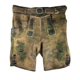 Maddox Trachtenlederhose Maddox Kurze Lederhose 'Rothsee' mit Gürtel