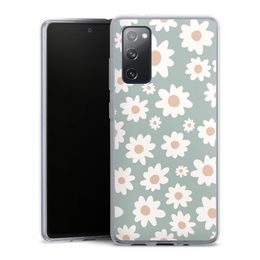 DeinDesign Galaxy S20 FE 5G Handy Silikon H&uuml;lle Case transparent Handyh&uuml;lle Daisy Muster Flowers Silikon Case