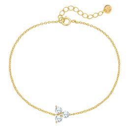 Glanzstücke München Glanzstücke München Silberarmband gelbgold, aus Sterling Silber
