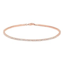 UNIQUE Silberarmband JEWLIX Armband 925er Silber rosévergoldet Zirkonia SB0293, rosa