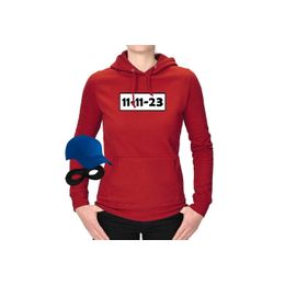 Jimmys Textilfactory Kostüm Hoodie Panzerknacker Damen Kostüm-Set Karneval Verkleidung XS-2XL