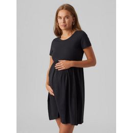 MAMALICIOUS Shirtkleid Kurzes Umstands Kleid Schwangerschaft MLMIA (kurz) 5320 in Schwarz-2