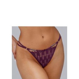 Lascana String violett Gr. 44/46 für Damen. Körpernah