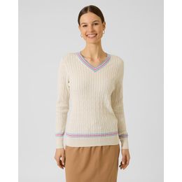 Fiora Blue Pullover mit Zopfmuster