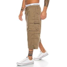 BENK Cargoshorts Shorts Freemen Bermuda Cargo Capri Kurze Hose Vintage Short Casual 3/4 Dehnbund