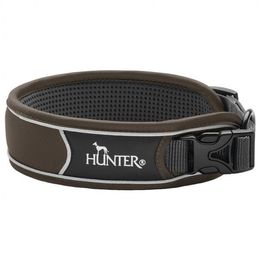 Hunter - Collar Divo - Hundehalsband Gr Halsumfang 45-55 cm - Breite 4,5 cm braun/grau