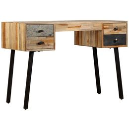 Bonnevie - Computertisch,Schreibtisch Wiederverwertetes Teak Massivholz 110 × 50 × 76 cm vidaXL