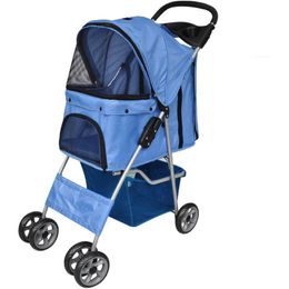 Bonnevie - Hundewagen Hundebuggy Blau vidaXL785241