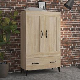 Highboard,Kommode Sonoma-Eiche 70x31x115 cm Holzwerkstoff vidaXL