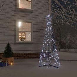 Bonnevie - LED-Weihnachtsbaum,Outdoor-Lichterketten Kegelform Kaltweiß 200 LEDs 70x180 cm vidaXL