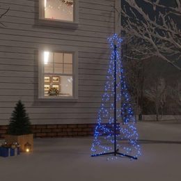 LED-Weihnachtsbaum,Outdoor-Lichterketten Kegelform Blau 200 LEDs 70x180 cm vidaXL