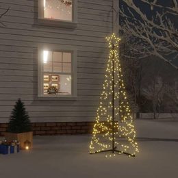 Bonnevie - LED-Weihnachtsbaum,Outdoor-Lichterketten Kegelform Warmweiß 200 LEDs 70x180 cm vidaXL