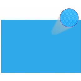 Rechteckige Pool-Abdeckung pe Blau 300 x 200 cm Vidaxl Blau